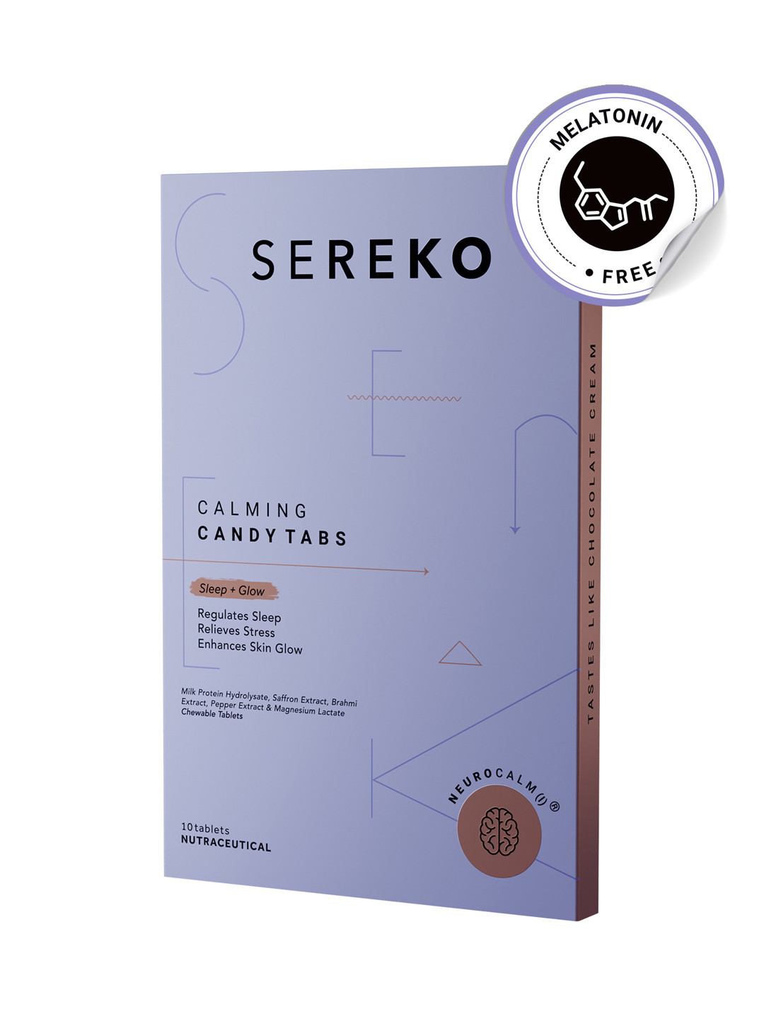 Buy SEREKO Signature Chocolate Cream Calming Candy Tabs For Anti Stress ...