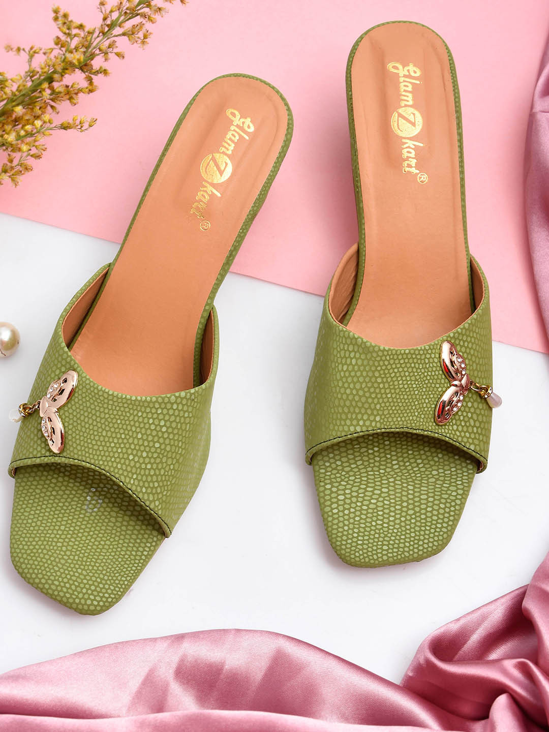 Buy GLAMZKART Pumps Open Back Heels - Heels for Women 24022786 | Myntra