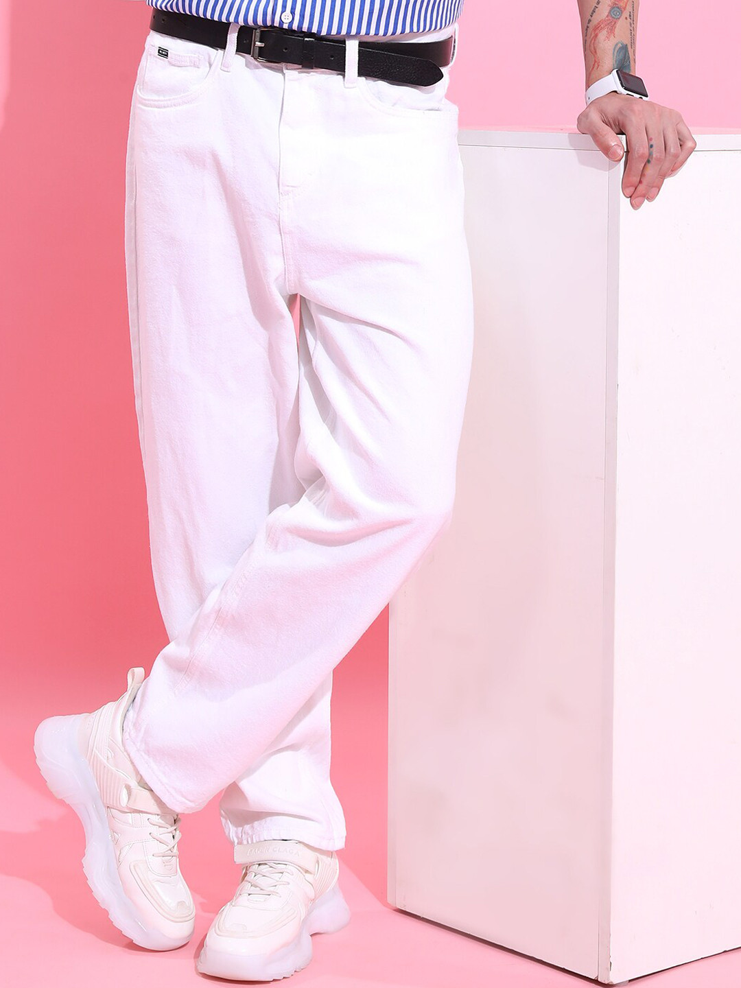 Buy HIGHLANDER Men Drop Crotch Loose Fit Stretchable Jeans - Jeans for ...