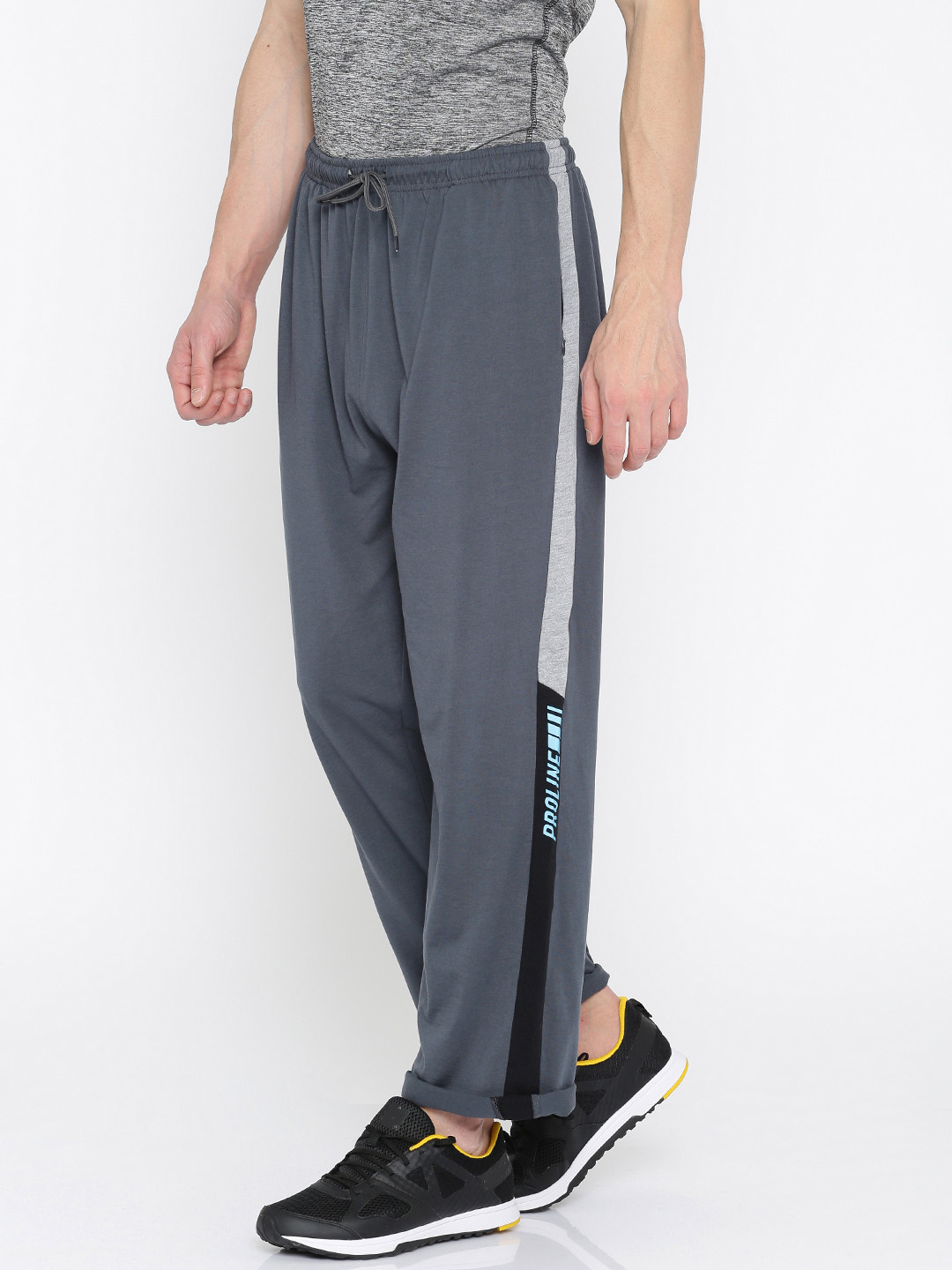 Buy Proline Active Grey Classic Slim Fit Track Pants - Track Pants for ...