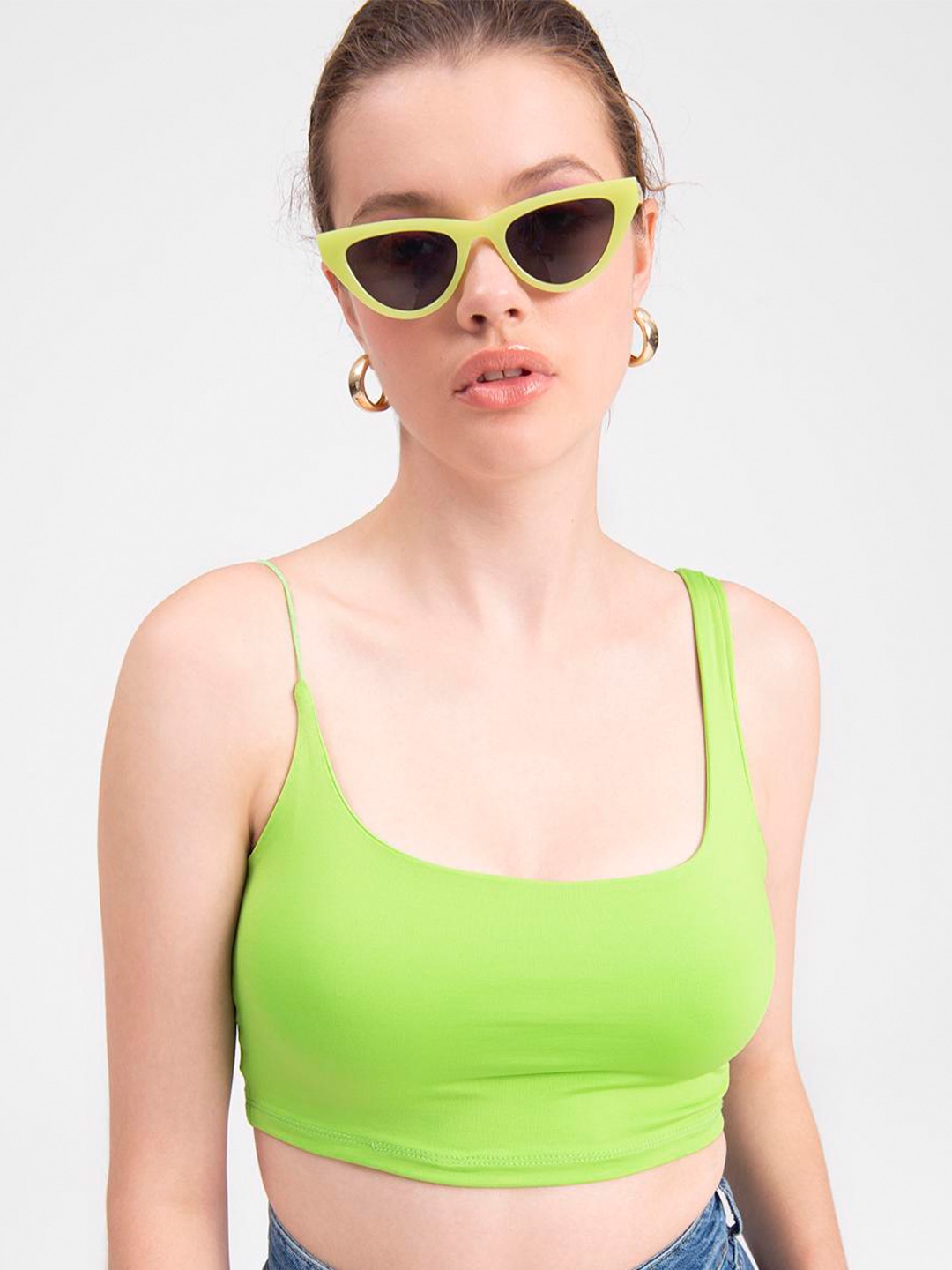 Buy Pret A Tuer Shoulder Straps Bralette Crop Top Tops For Women 24033838 Myntra