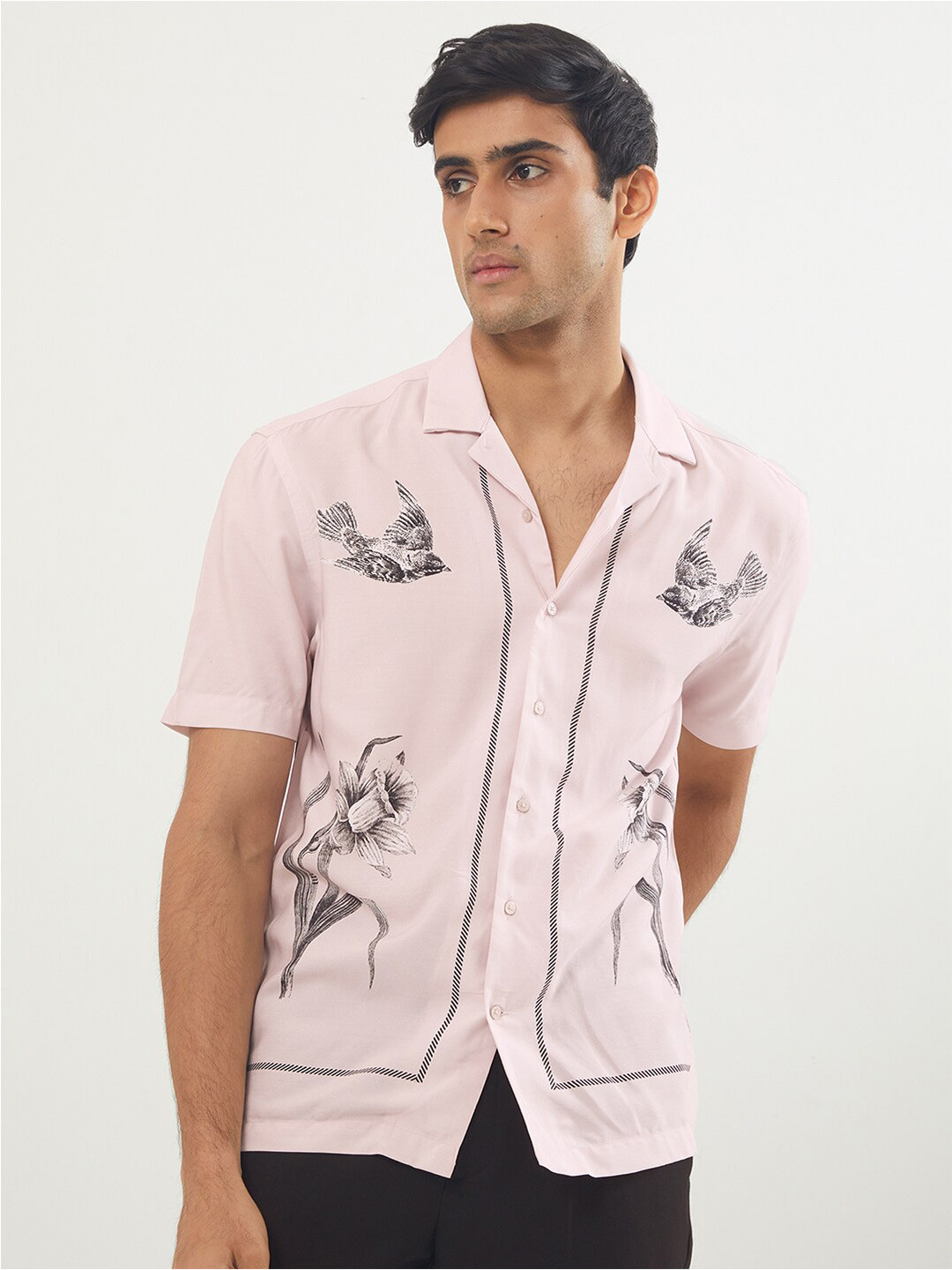 Buy RARE RABBIT Men Nicaro Slim Fit Opaque Shirt - Shirts for Men ...