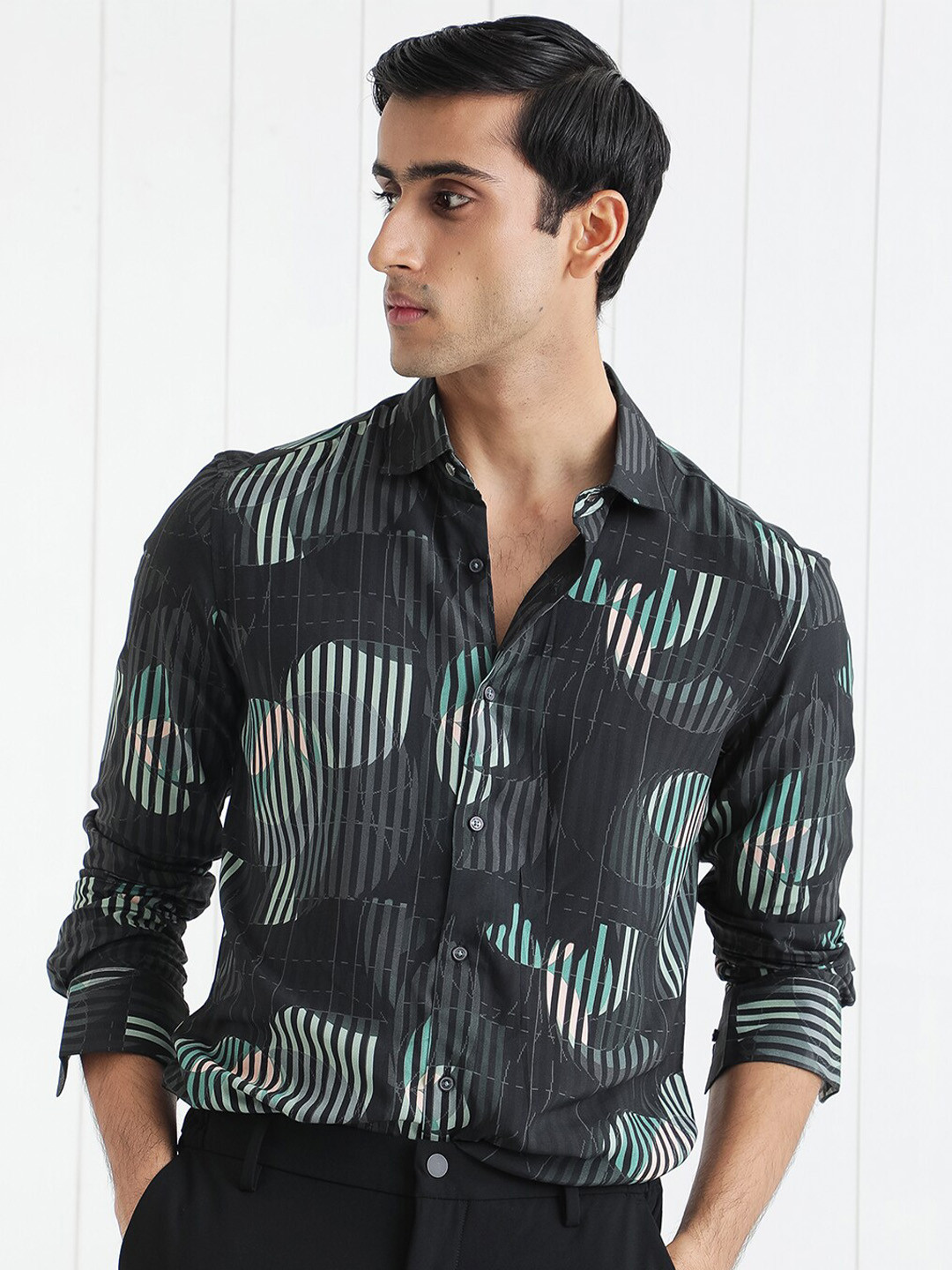 Buy RARE RABBIT Men Alora Regular Fit Striped Shirt - Shirts for Men ...