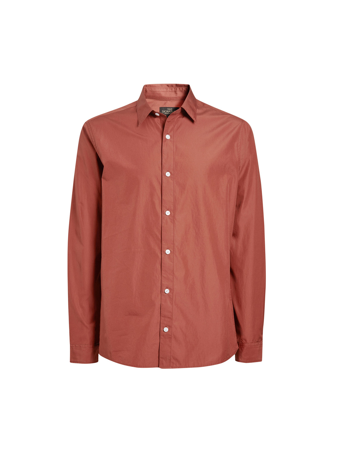 Buy NEXT Men Rust Comfort Regular Fit Solid Casual Shirt - Shirts for ...