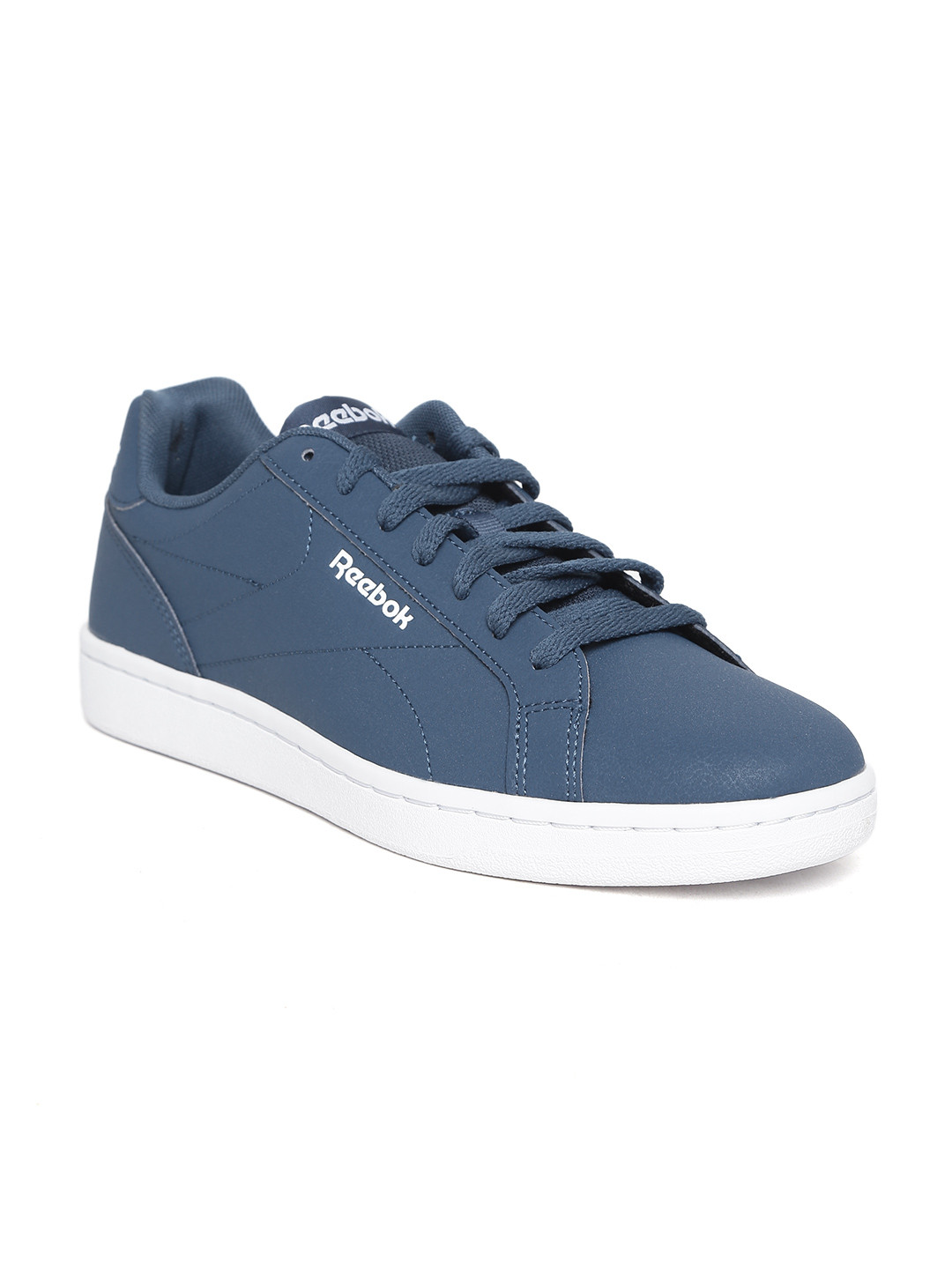 Buy Reebok Classic Men Blue ROYAL COMPLETE CLN Leather Sneakers ...