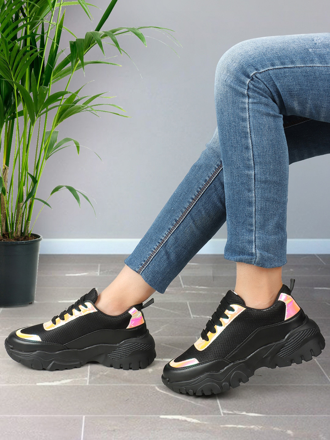 Buy XE Looks Women Textured Lightweight Sneakers - Casual Shoes for ...