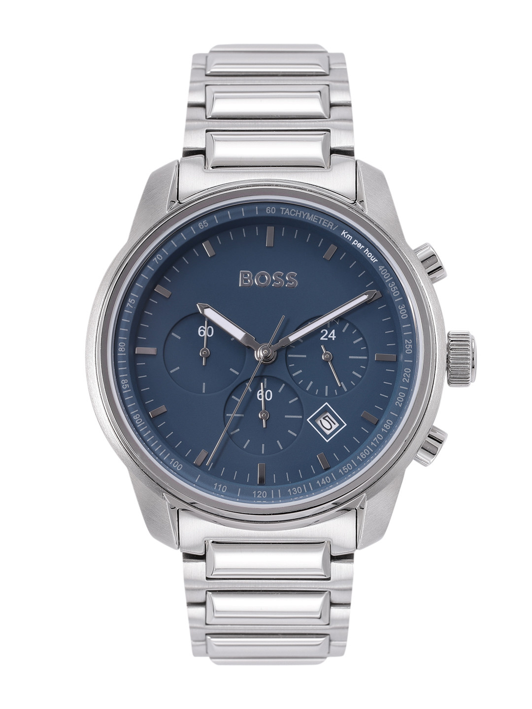 Buy Hugo Boss Men Trace Bracelet Style Analogue Chronograph Watch ...