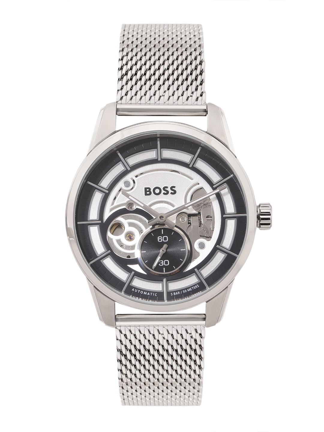 Buy Hugo Boss Men Sophio Skeleton Dial & Stainless Steel Bracelet Style ...