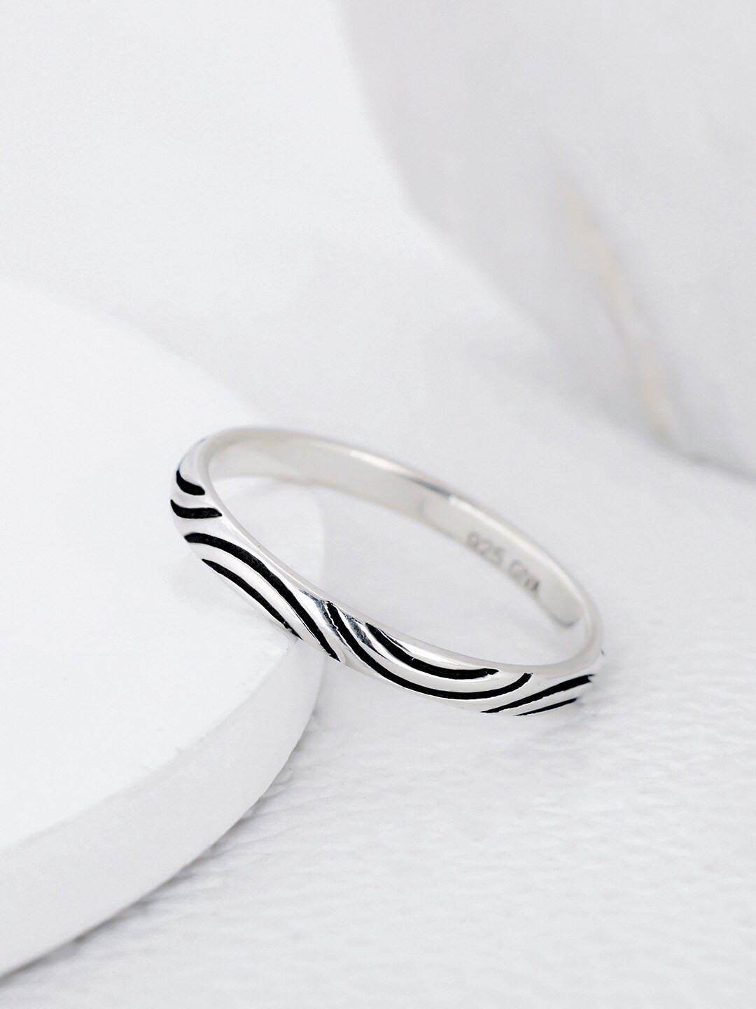 Buy GIVA Men 925 Sterling Silver Silver Plated Finger Ring - Ring for ...