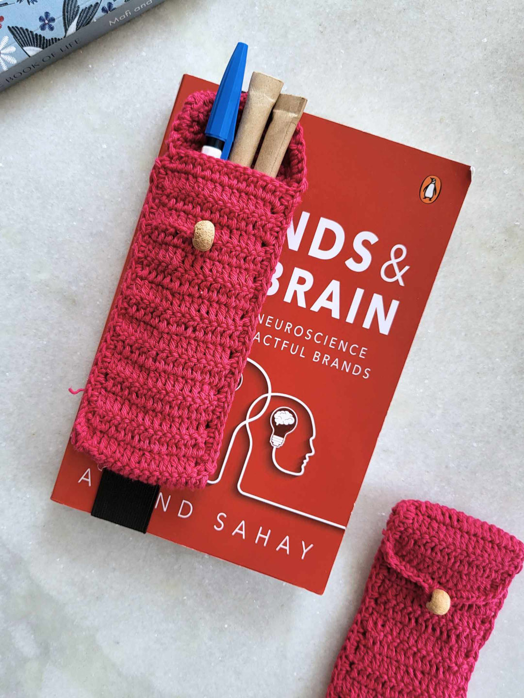 Buy JASMEY HOMES Unisex Crochet Desk Organizer Pouch Storage ...