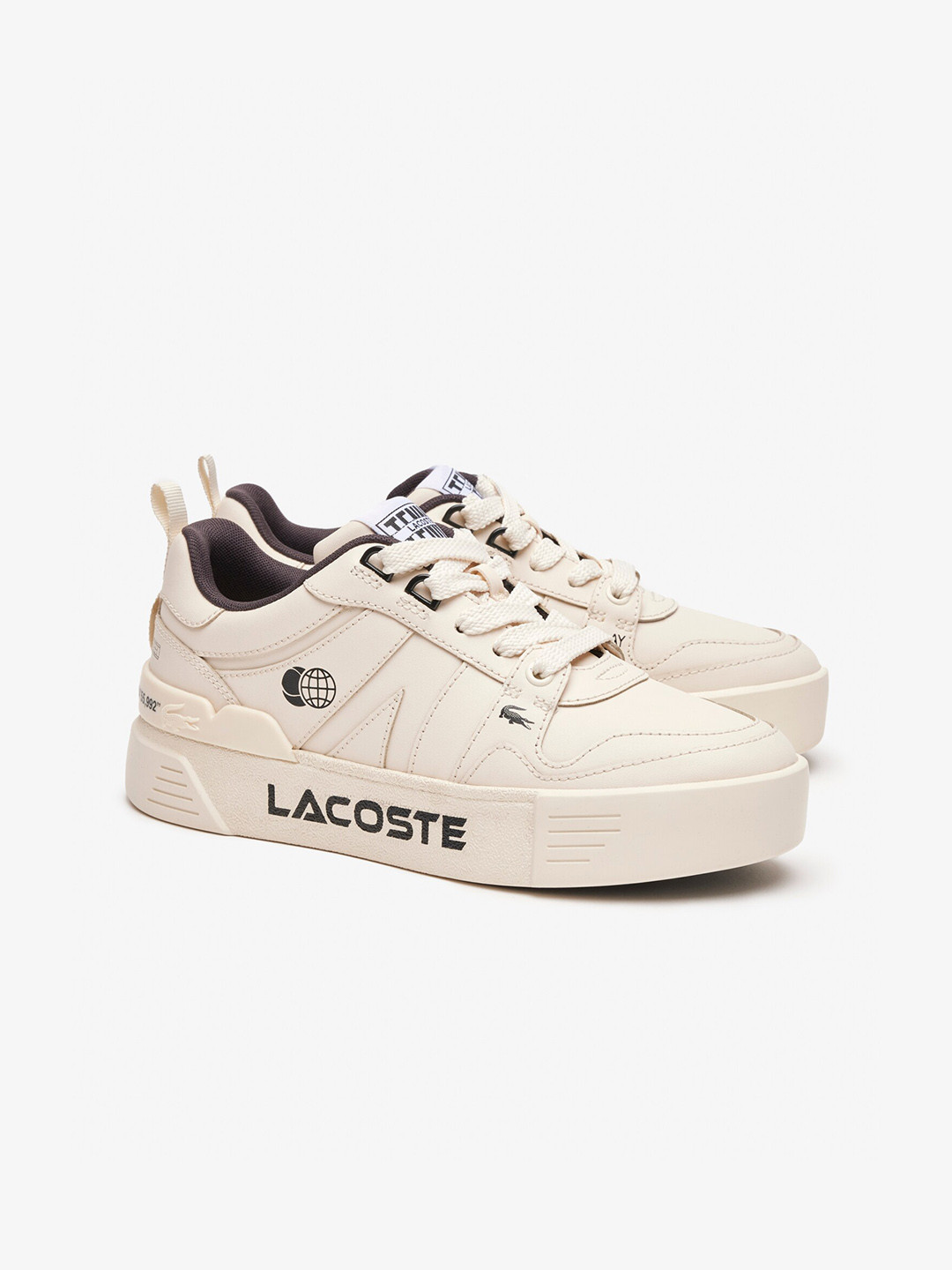 Buy Lacoste Women Leather Lace Up Sneakers - Casual Shoes for Women ...