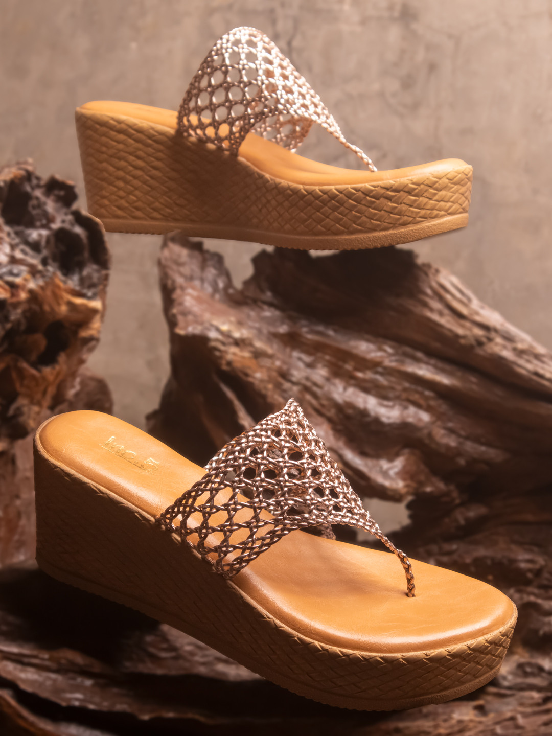 Buy Inc 5 Textured Wedge Heels - Heels for Women 24057752 | Myntra