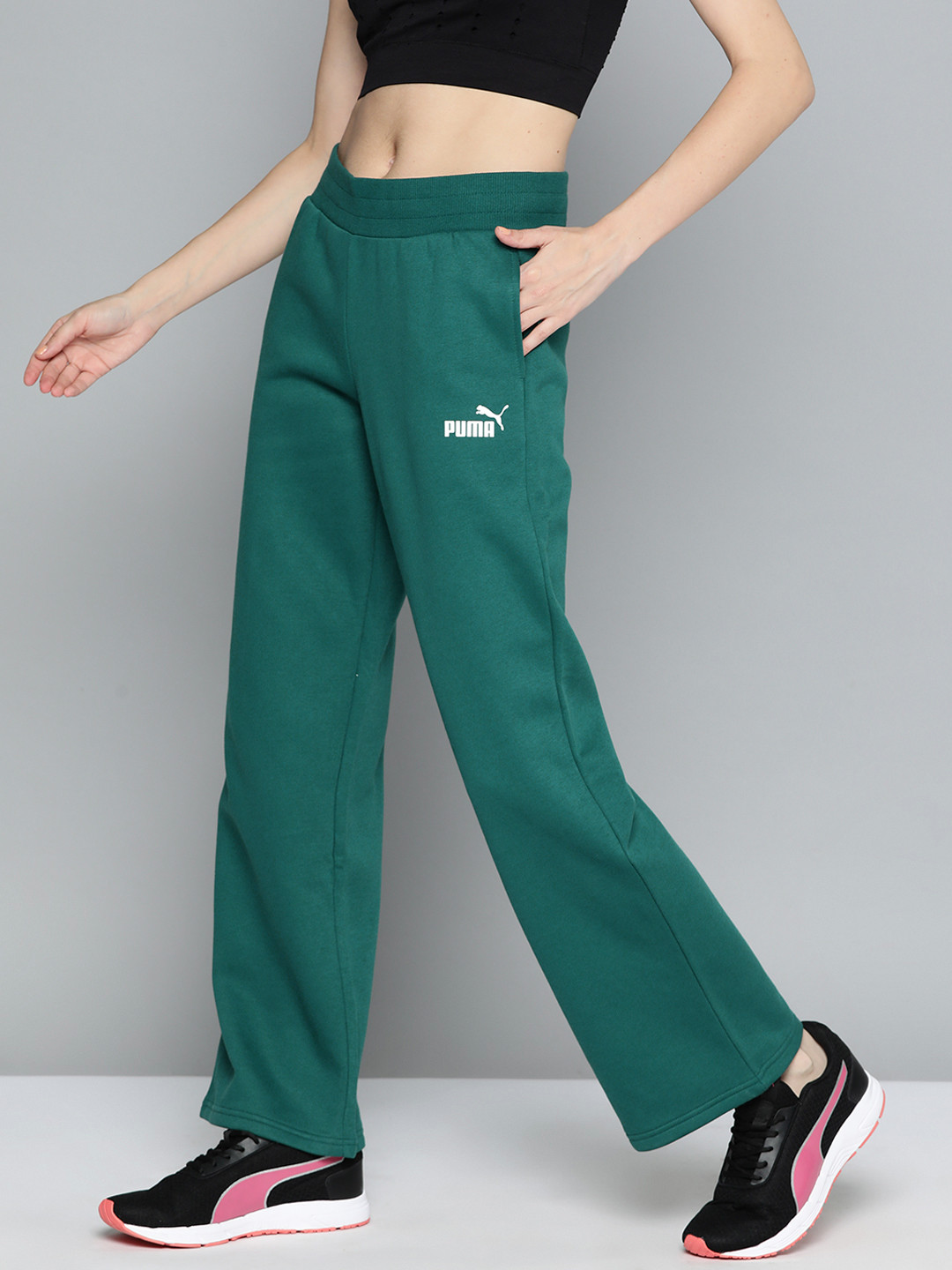 Buy Puma Women ESS Straight Leg Solid Sweat Pants - Track Pants for ...