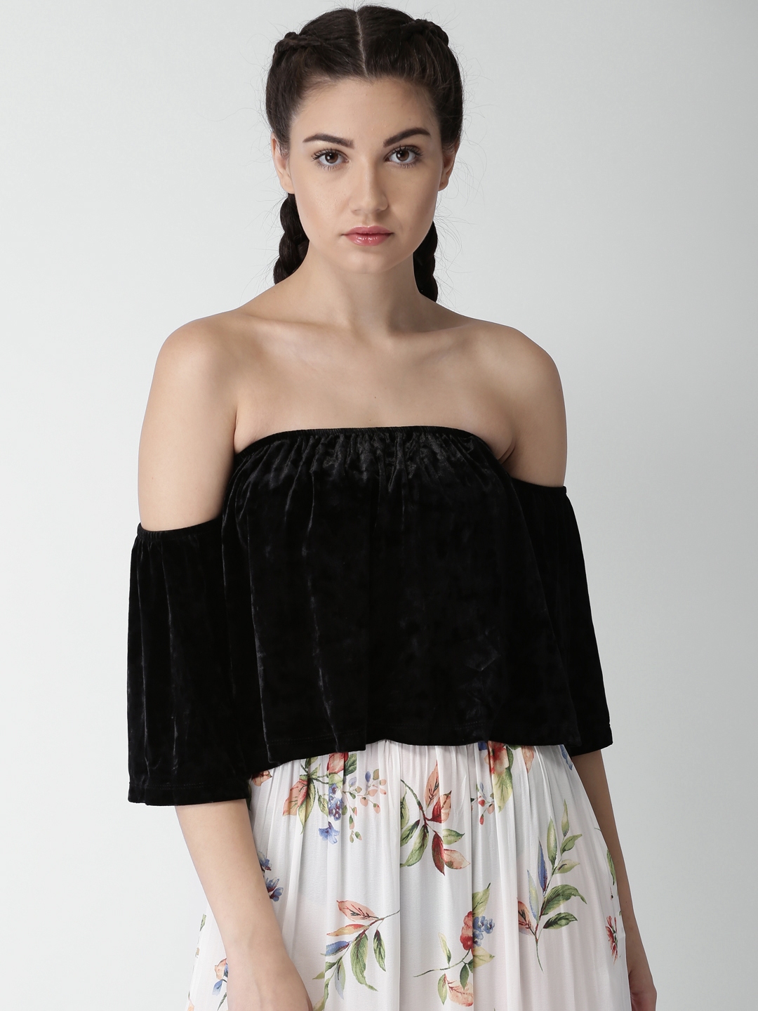 Buy Forever 21 Women Black Solid Crop Top Tops For Women 2405920 Myntra