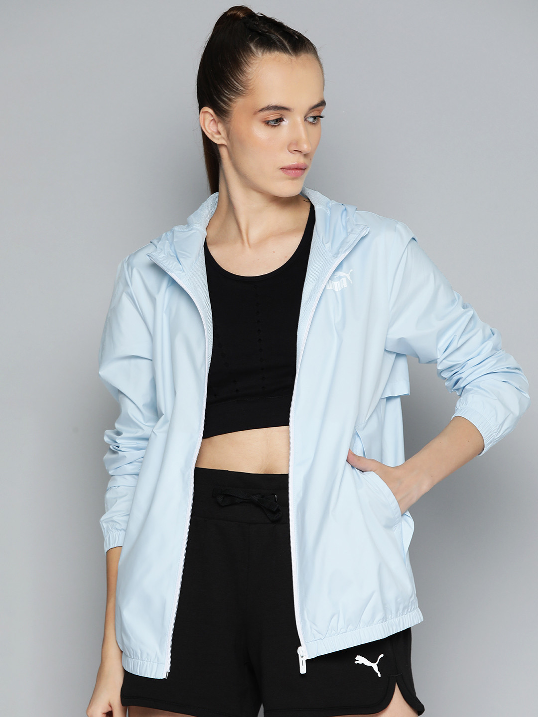 Buy Puma Essentials Windbreaker Hooded Sporty Jacket - Jackets for ...