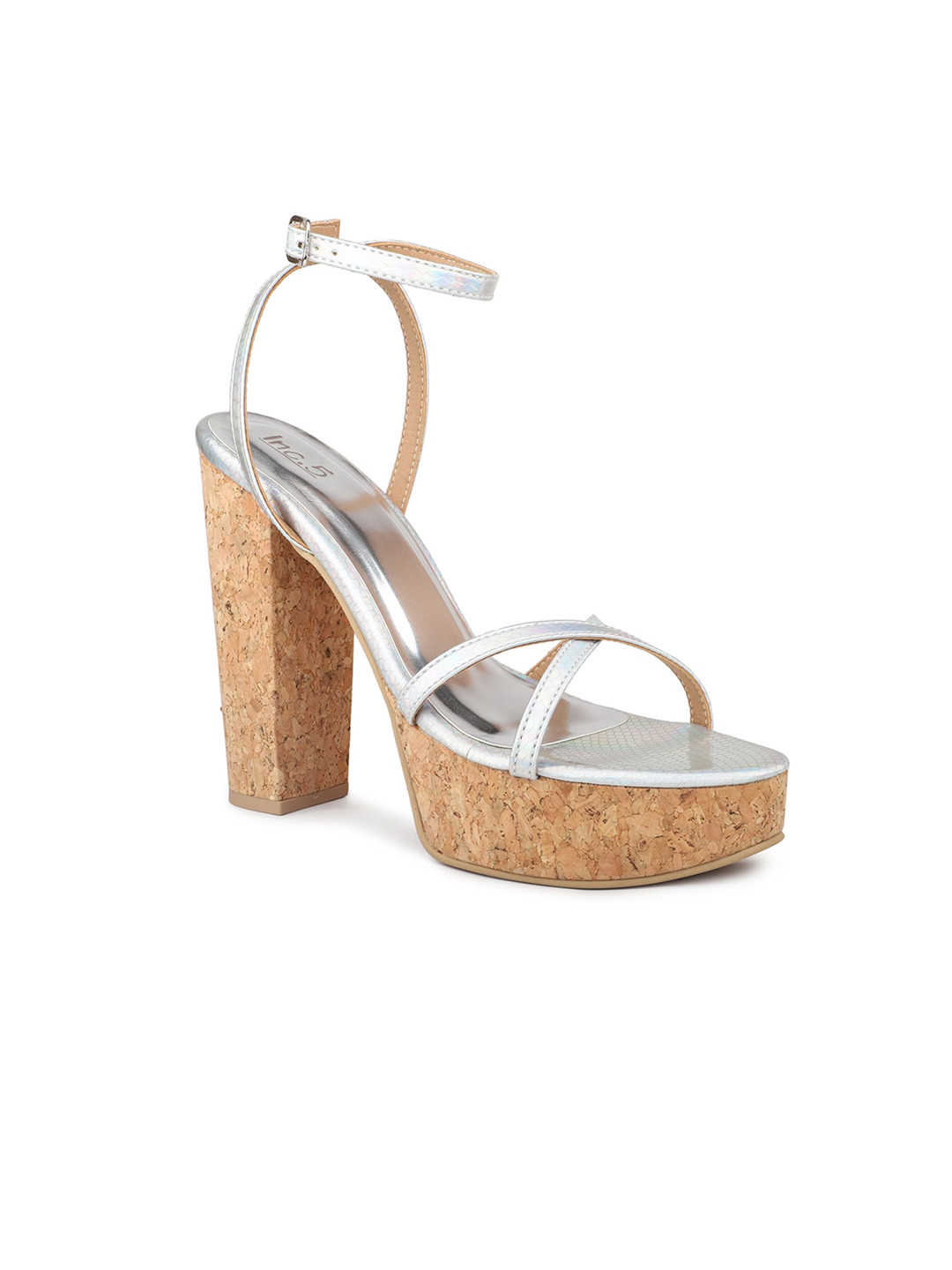 Buy Inc 5 Open Toe Block Heels With Buckles - Heels for Women 24062786 ...