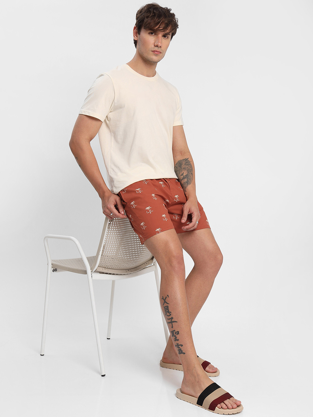 Buy Beyoung Men La La Palm Printed Pure Cotton Boxers - Boxers for Men ...