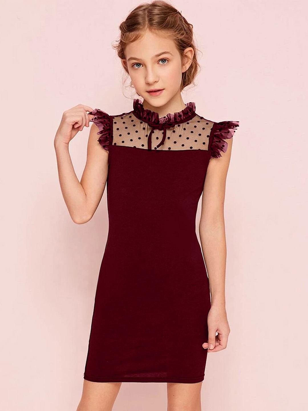 Buy ADDYVERO Girls Ruffles Bodycon Mini Dress - Dresses for Girls ... Buy ADDYVERO Girls Ruffles Bodycon Mini Dress - Dresses for Girls ...