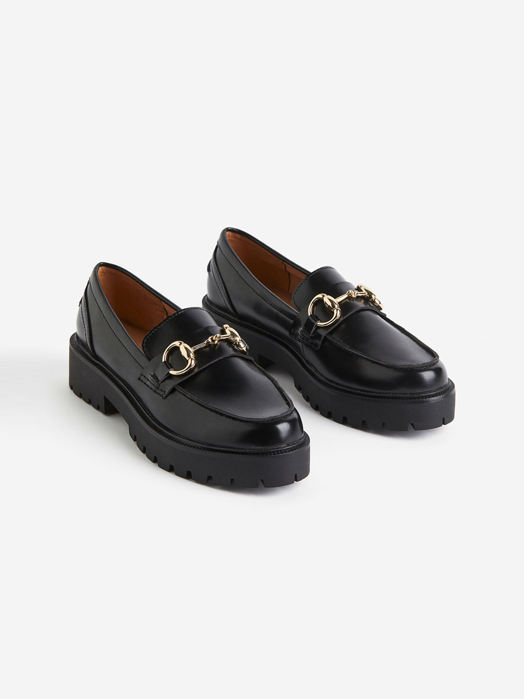 Buy H&M Women Chunky Buckle Detail Loafers - Casual Shoes for Women ...