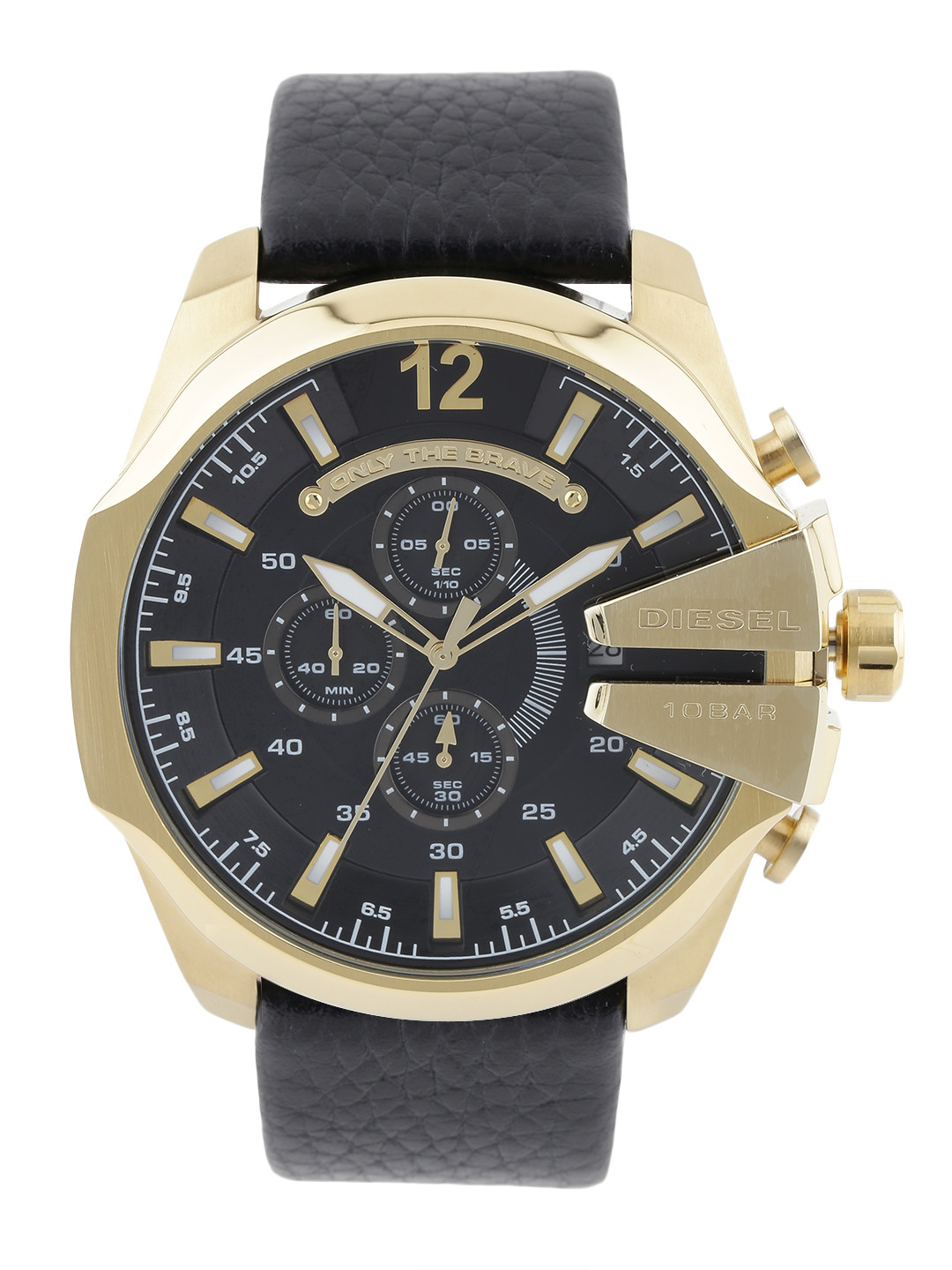 Buy DIESEL MEGA CHIEF Men Black Analogue Watch DZ4344 - Watches for Men ...