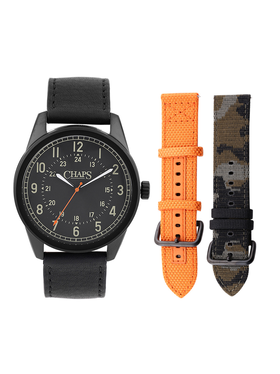 Buy CHAPS Men Black Dial Watch With Interchangeable Straps CHP9003 ...