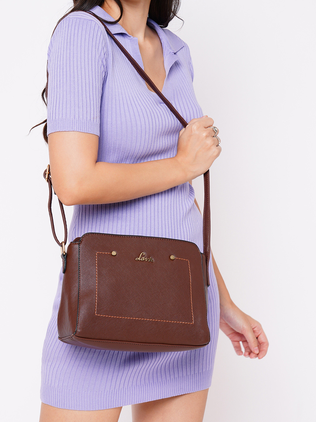 Buy Lavie Jeffrey Deco Stitch Women's Sling Bag - Handbags for Women ...