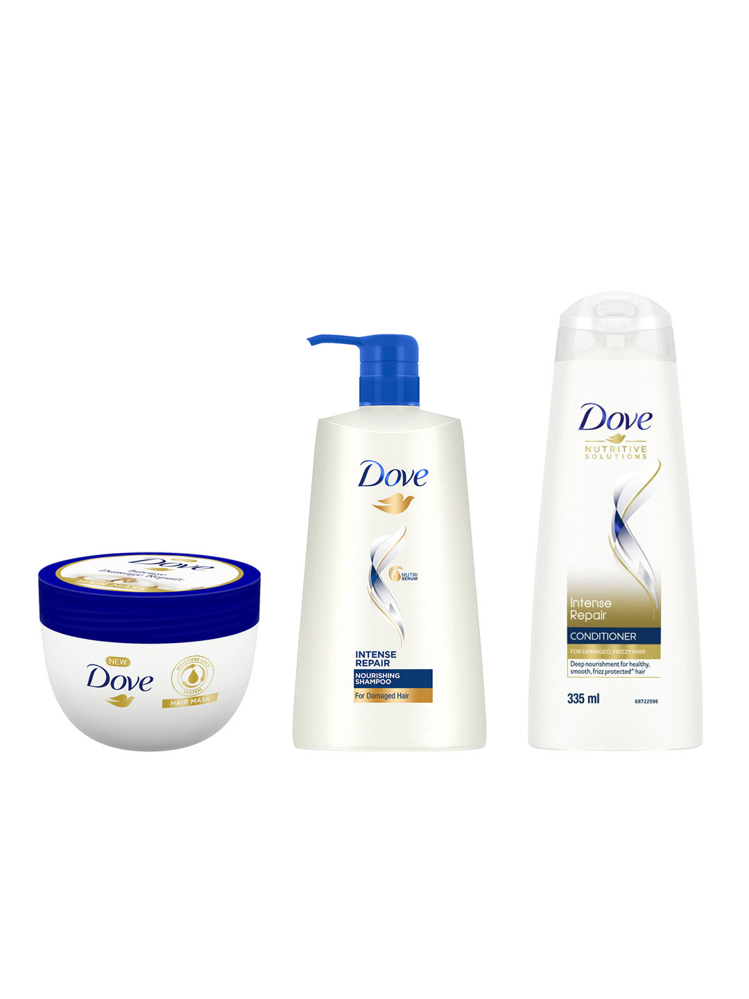 Buy Dove Hair Therapy Intense Repair Hair Care Combo With Keratin ...
