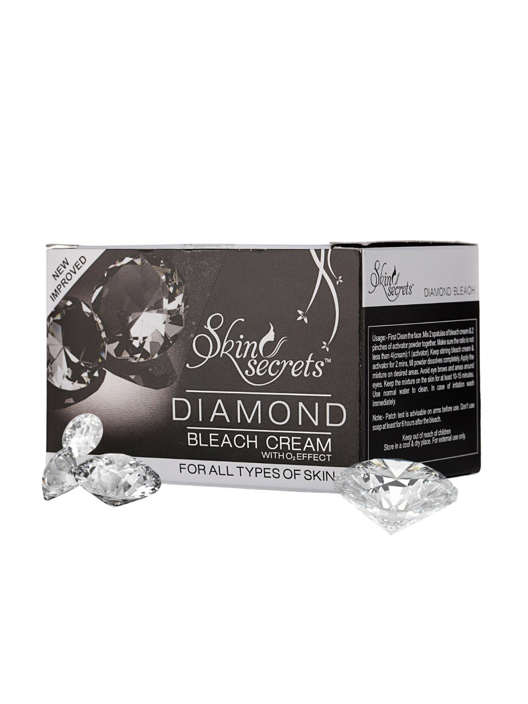 Buy Skin Secrets Diamond Bleach Cream With O2 Effect 250 G - Bleach for ...