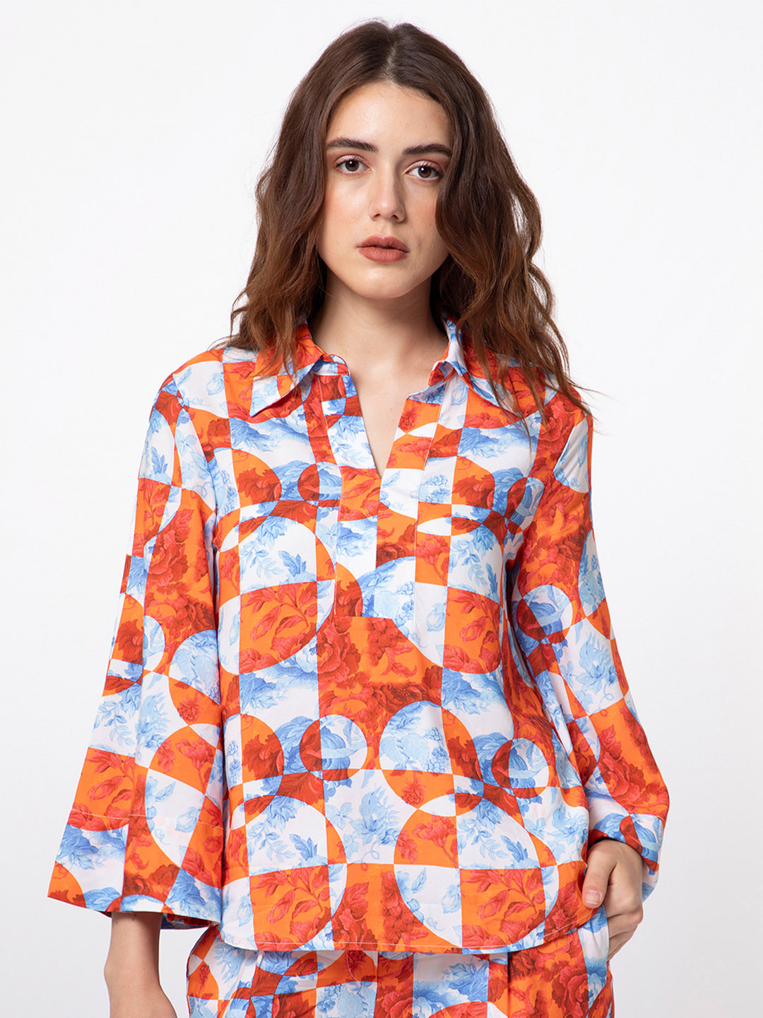 Buy RAREISM Floral Printed Shirt Style Top - Tops for Women 24080920 ...