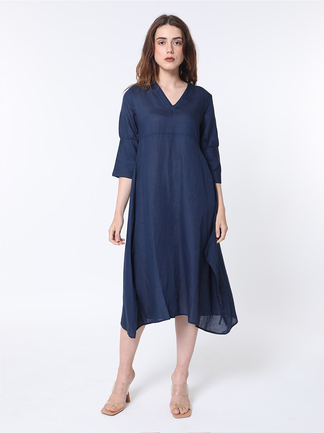 Buy RAREISM Linen Blend Asymmetric Dress - Dresses for Women 24081044 ...