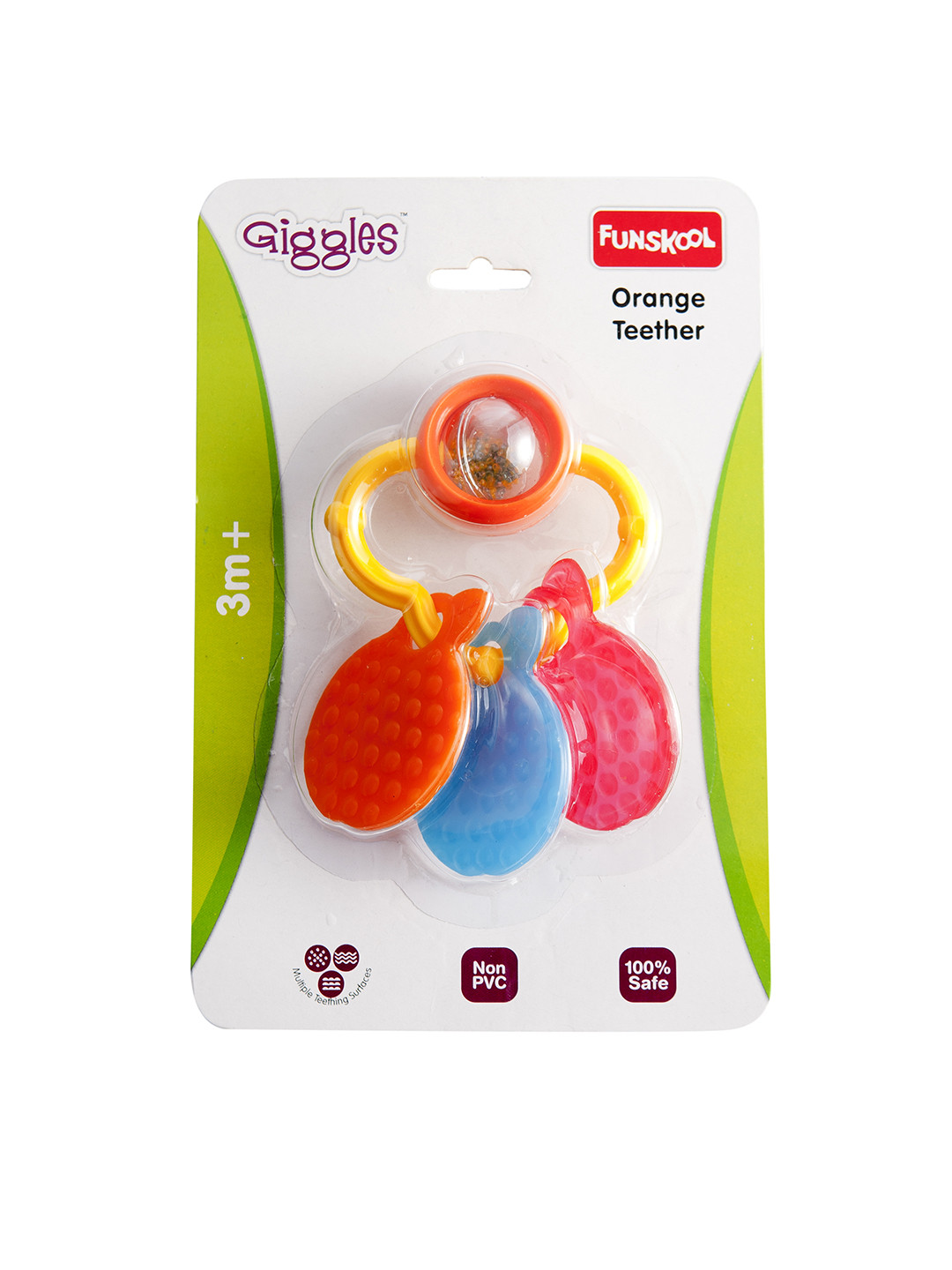Buy Giggles Orange Teether - Learning And Development Toys for Unisex ...