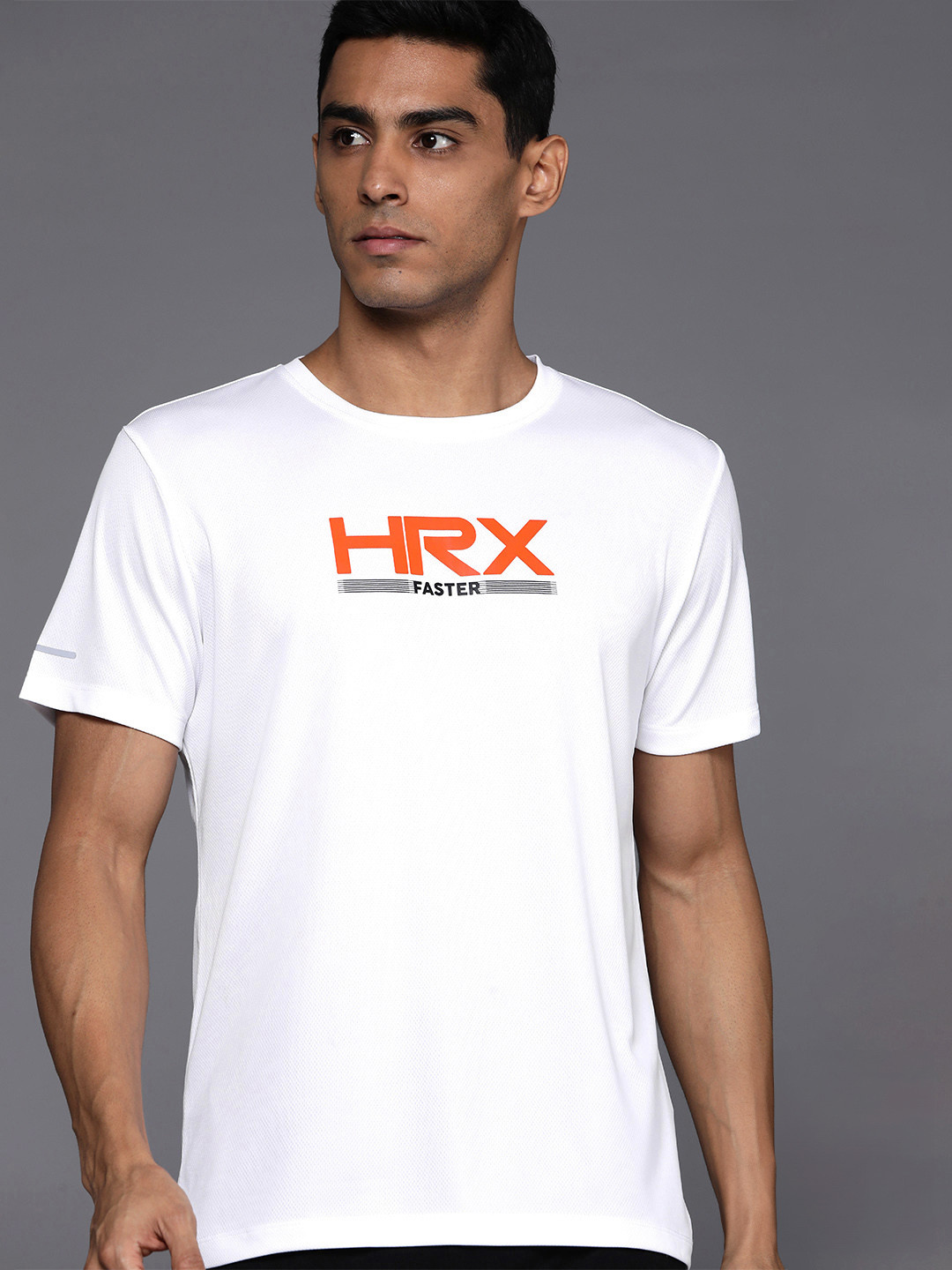Buy HRX By Hrithik Roshan Brand Logo Printed Reflective Detailed Rapid ...