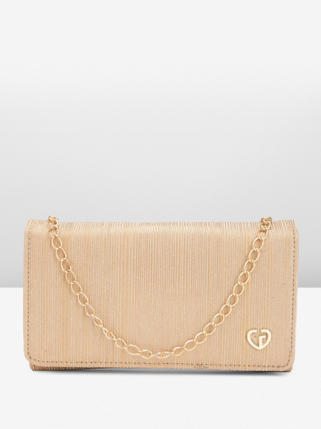 Buy Caprese Gold Toned Embellished Foldover Clutch - Clutches for Women ...