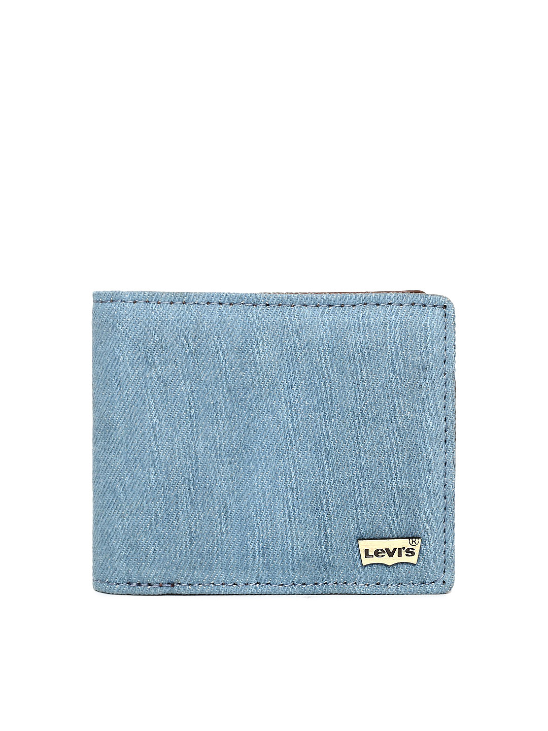 Buy Levis Men Blue Solid Two Fold Leather Wallet - Wallets for Men ...