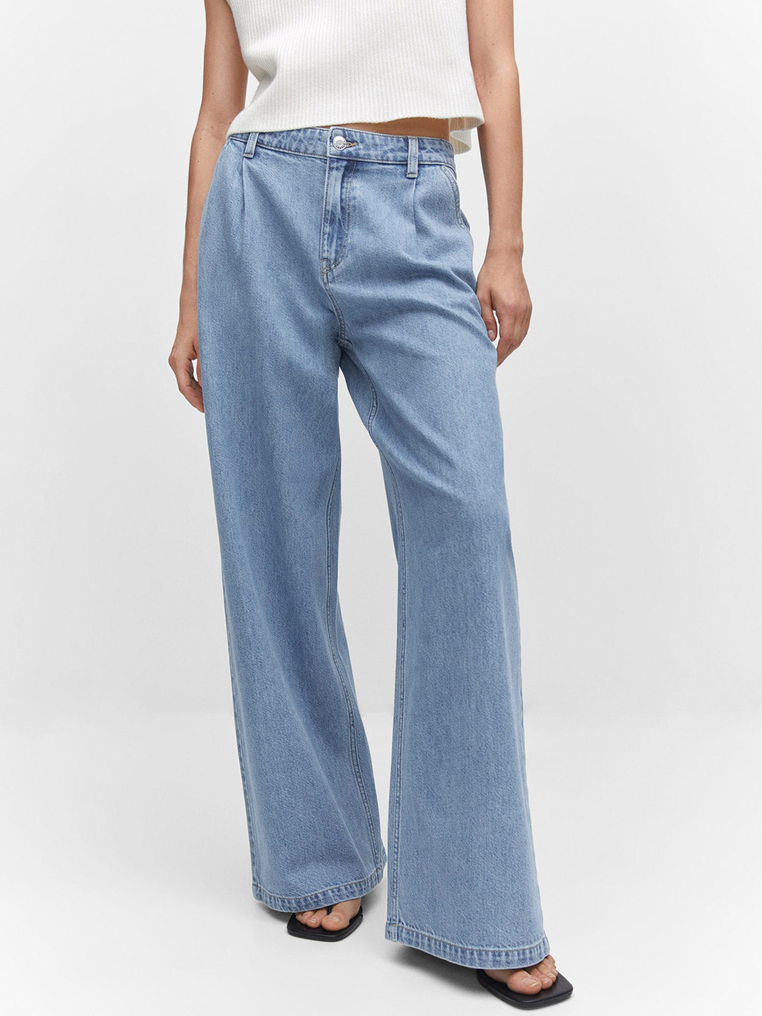 Buy MANGO Women Wide Leg Jeans - Jeans for Women 24089790 | Myntra