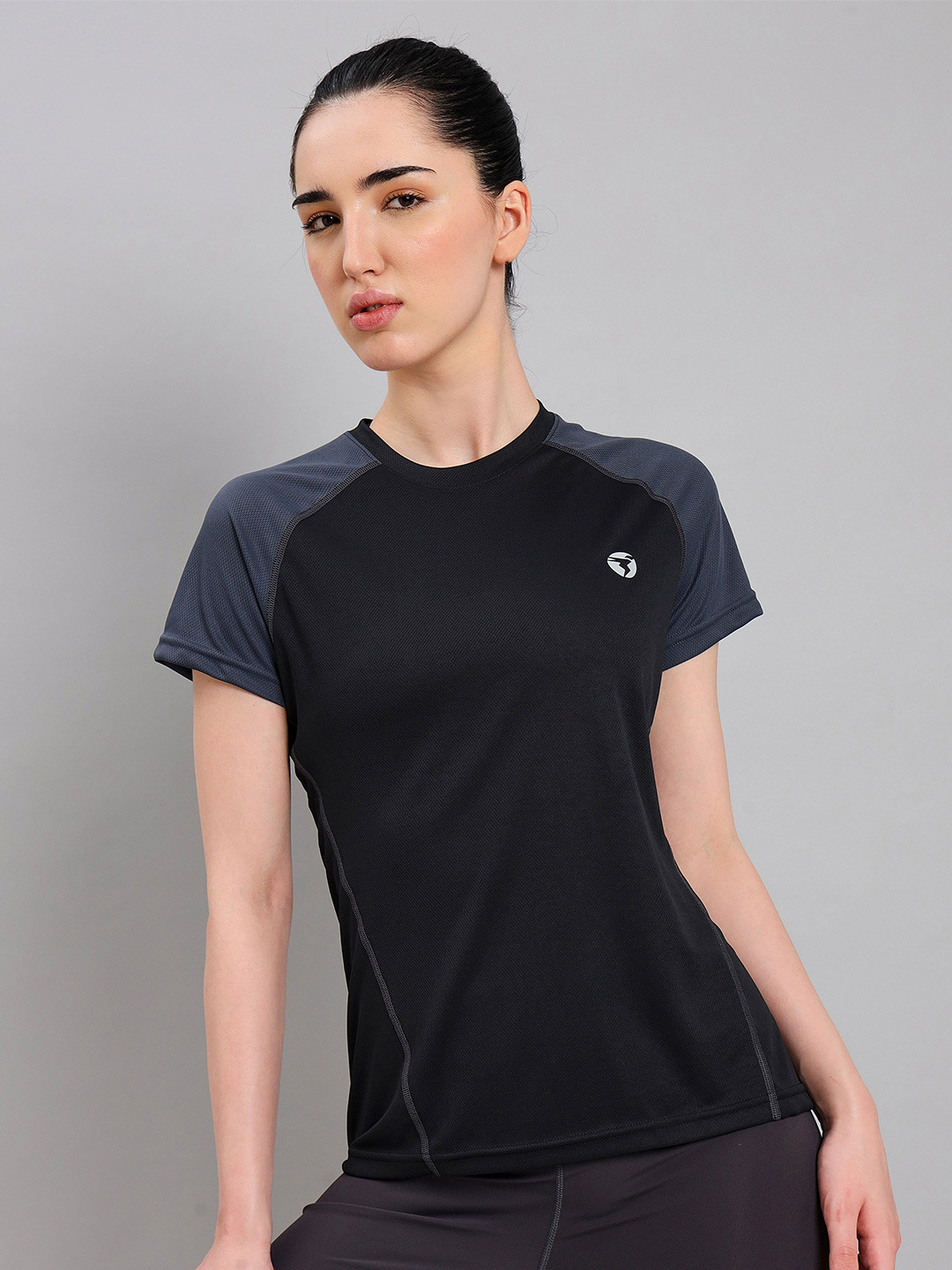 Buy Technosport Colourblocked Antimicrobial Slim Fit T Shirt - Tshirts ...