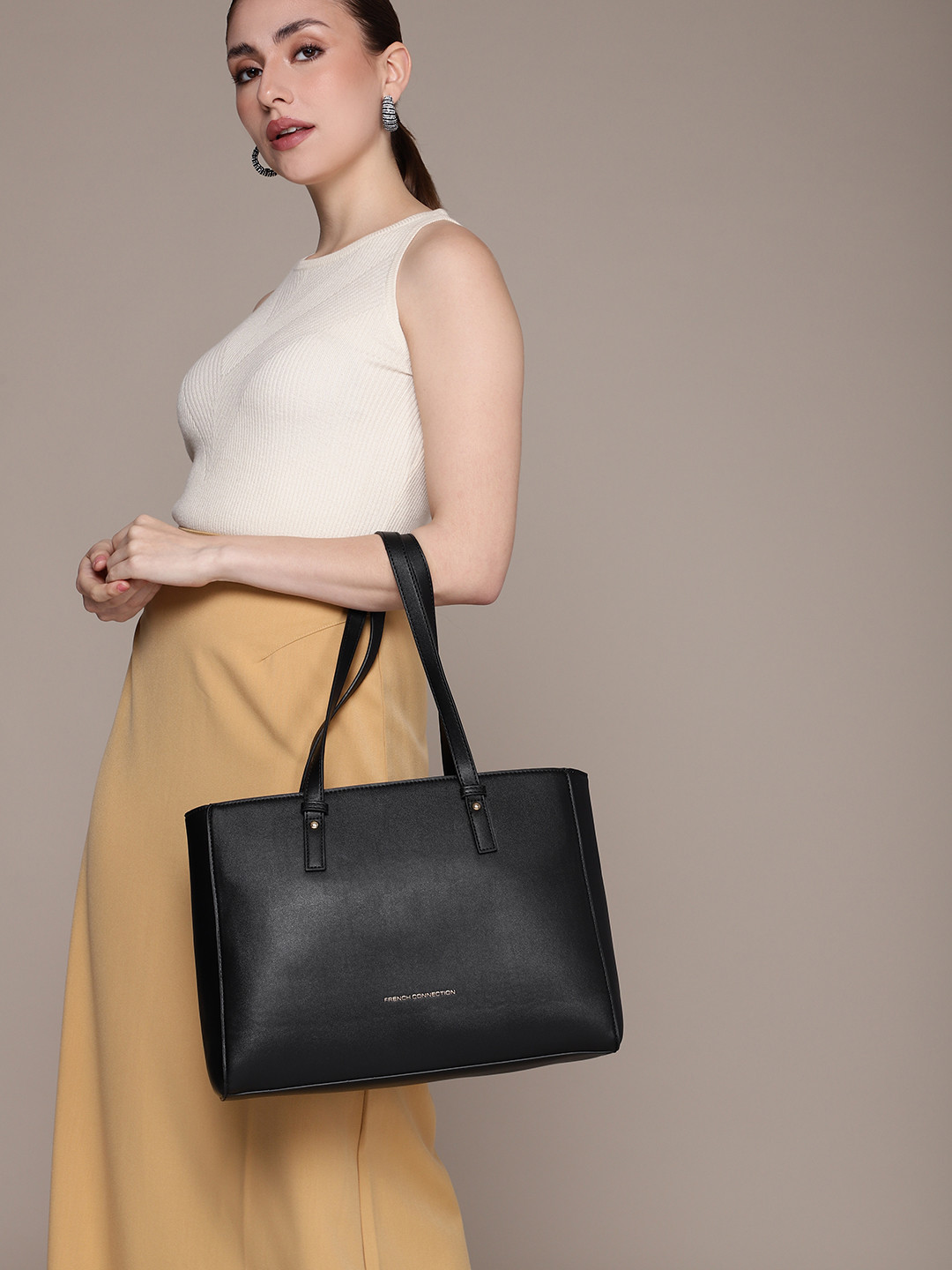 Buy French Connection Structured Shoulder Bag - Handbags for Women ...