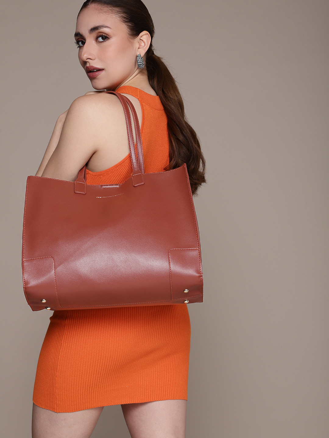 Buy French Connection Structured Shoulder Bag - Handbags for Women ...