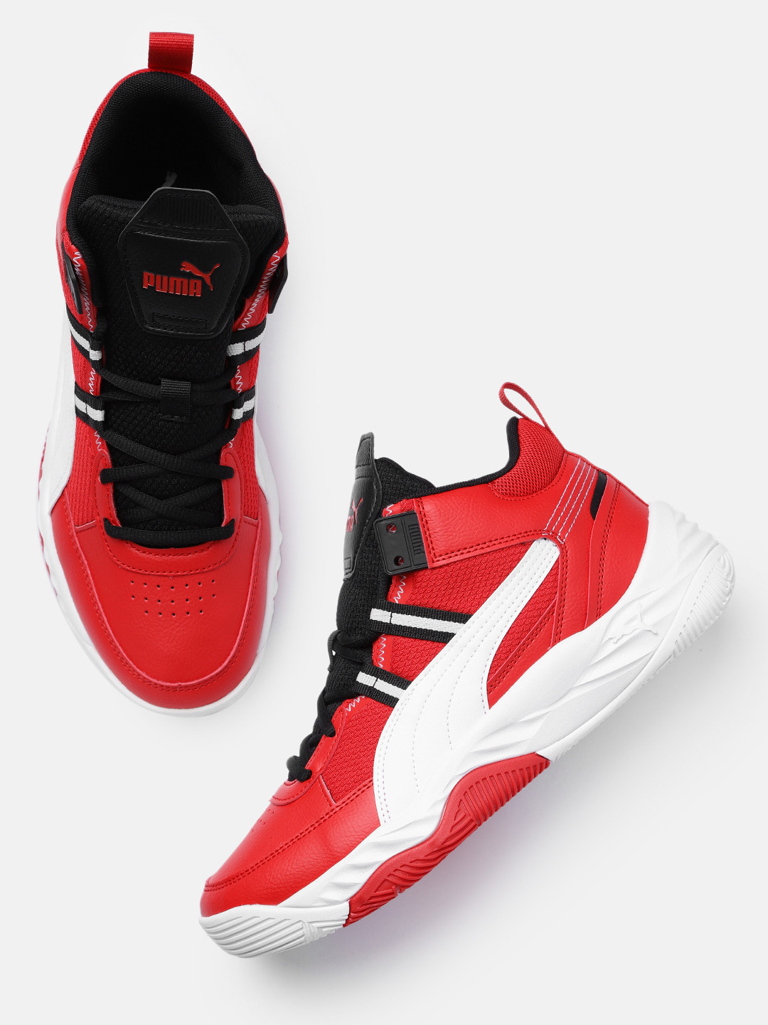 Buy Puma Unisex Perforations & Textured Rebound Future NextGen Mid Top ...