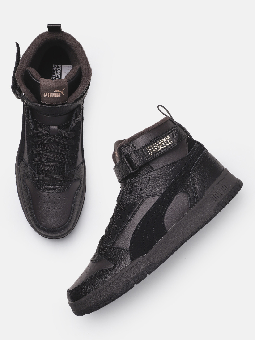 Buy Puma Unisex Mid Top Leather Sneakers - Casual Shoes for Unisex ...