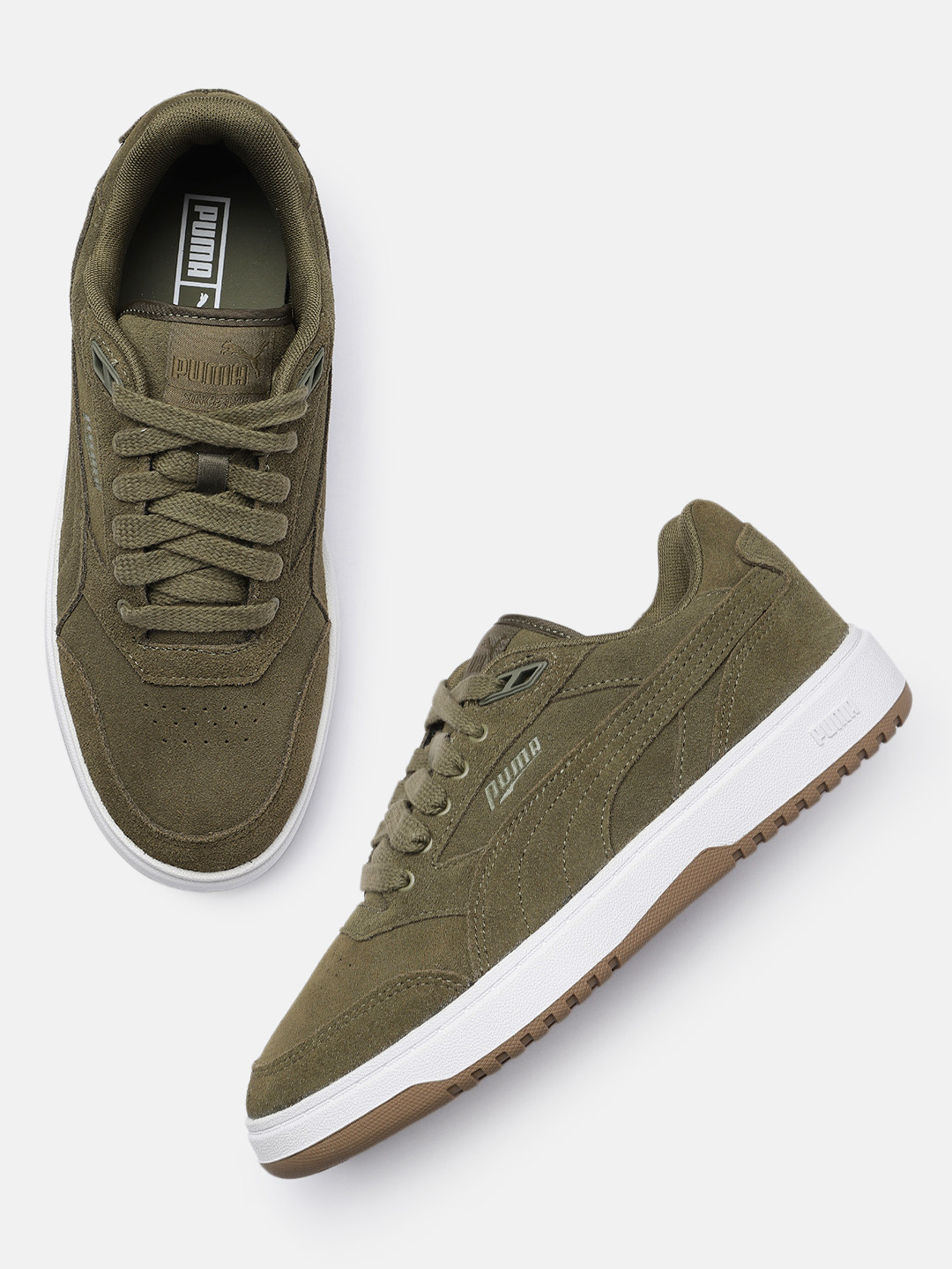 Buy Puma Unisex Perforated Suede Sneakers - Casual Shoes for Unisex ...