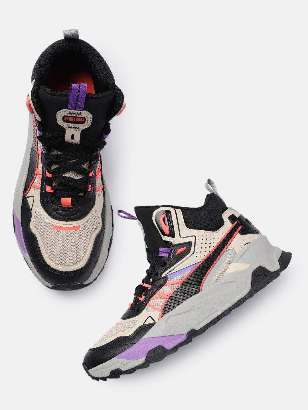 Buy Puma Men Colourblocked Mid Top Sneakers - Casual Shoes for Men ...