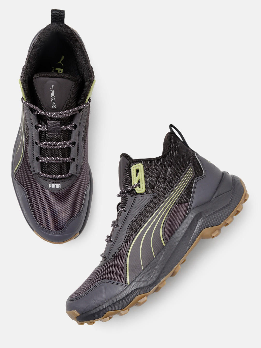 Buy Puma Unisex Textured Obstruct Pro Mid Top Road Running Shoes ...