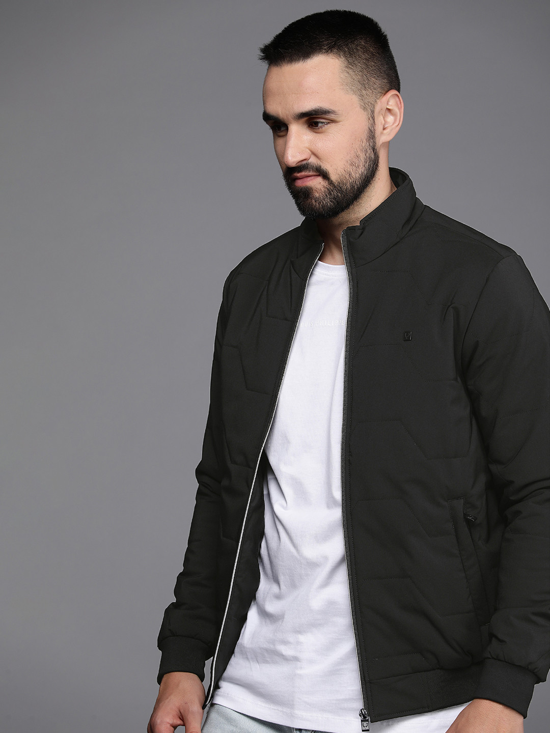 Buy Allen Solly Men Solid Padded Jacket - Jackets for Men 24094300 | Myntra