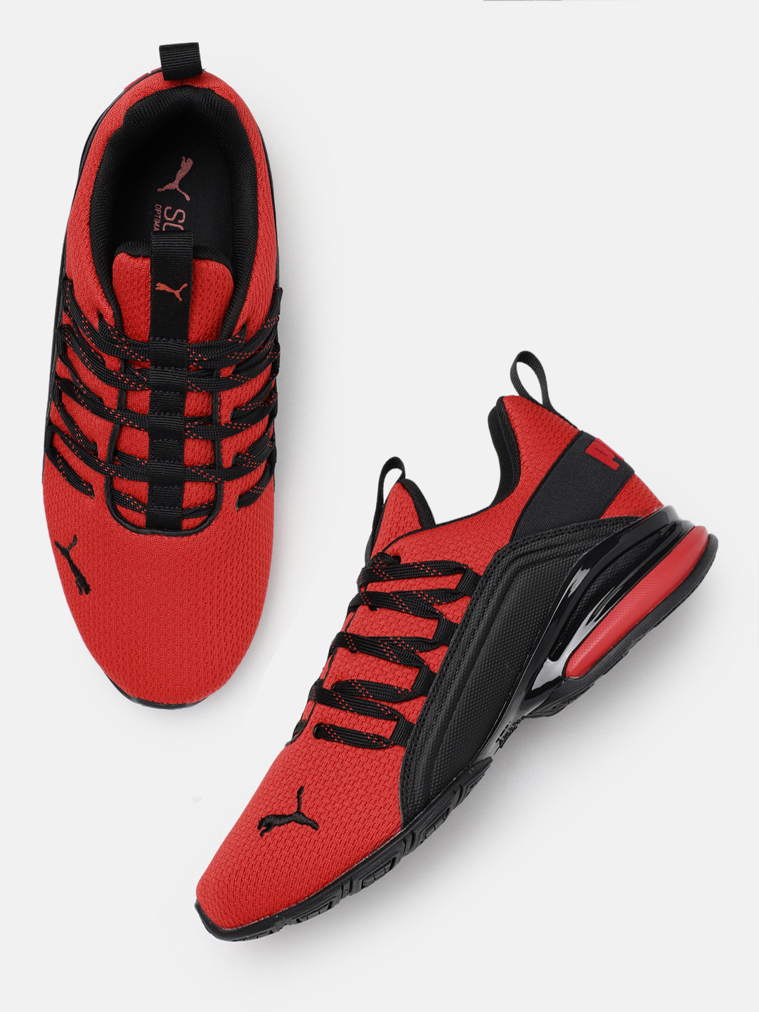 Buy Puma Men Red Axelion Refresh Running Shoes - Sports Shoes for Men ...
