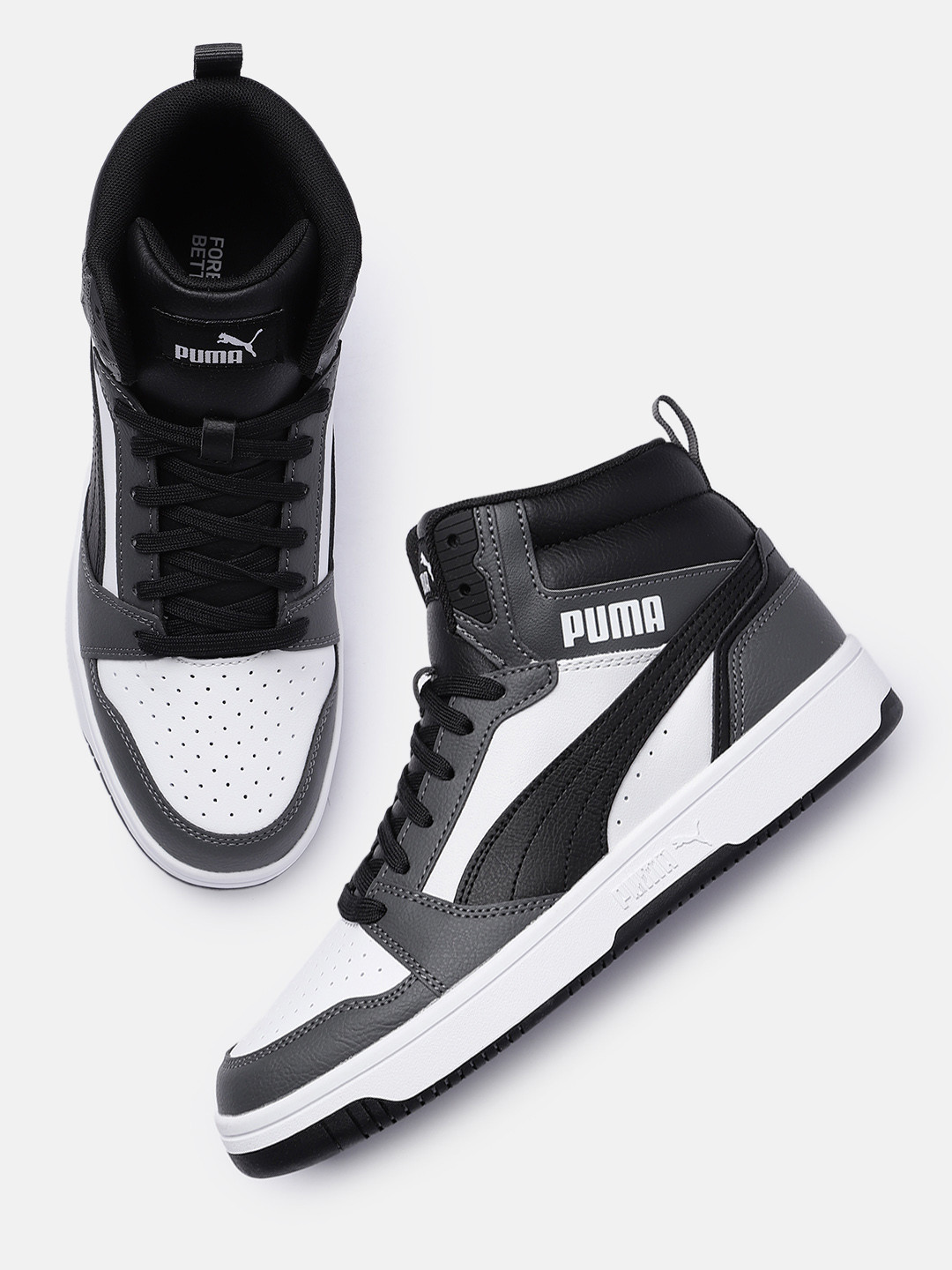 Buy Puma Unisex Rebound Mid Top Sneakers - Casual Shoes for Unisex ...