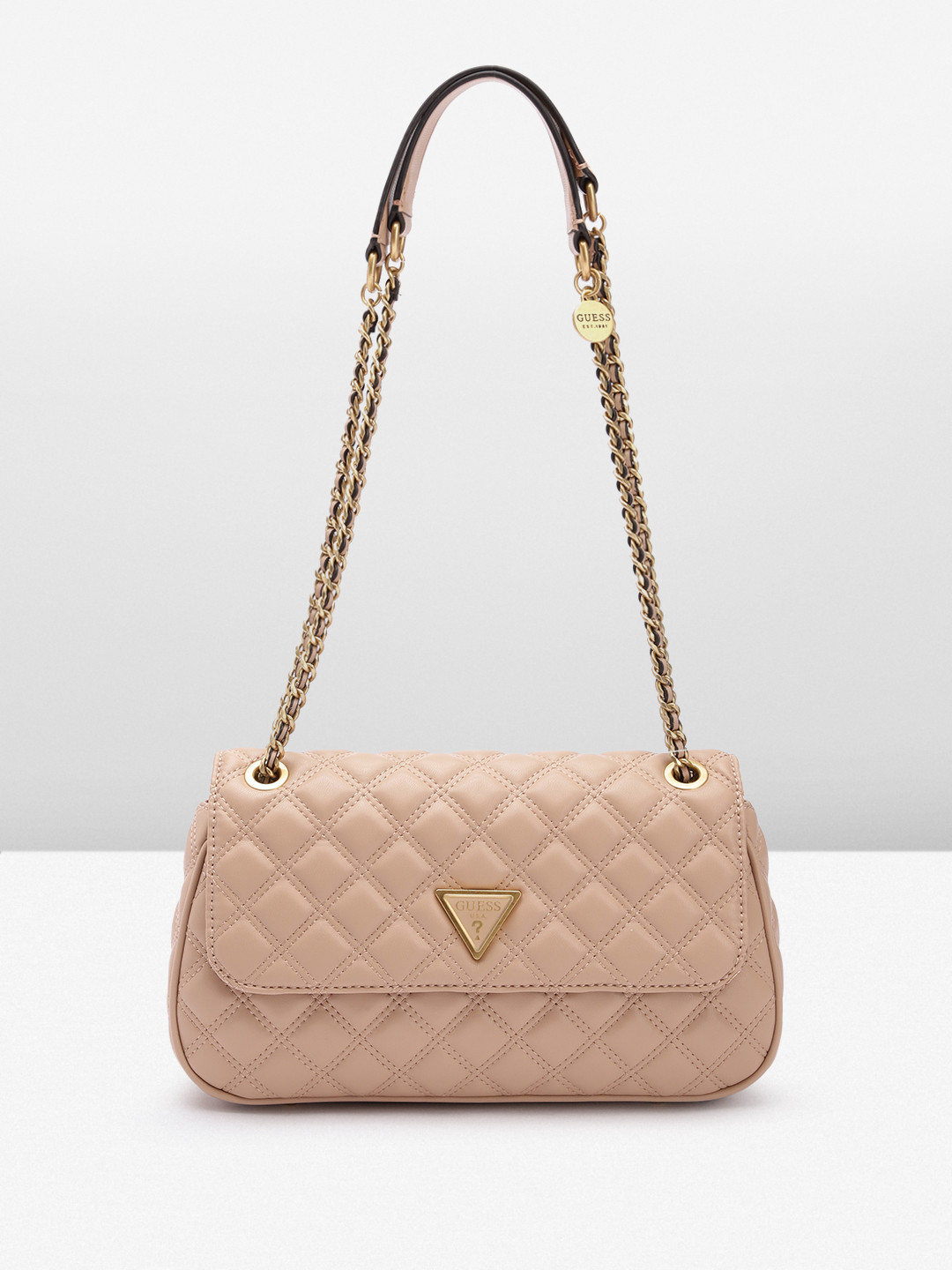 Buy GUESS Quilted Detail Structured Shoulder Bag - Handbags for Women ...