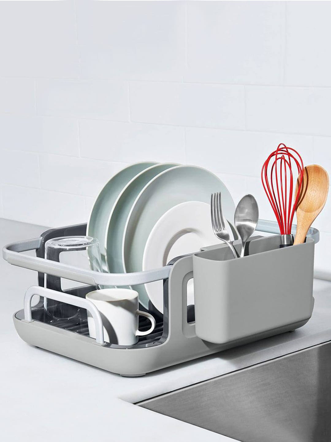 Buy OXO Grey Extendable Over The Sink Dish Rack - Dish Rack for Unisex ...