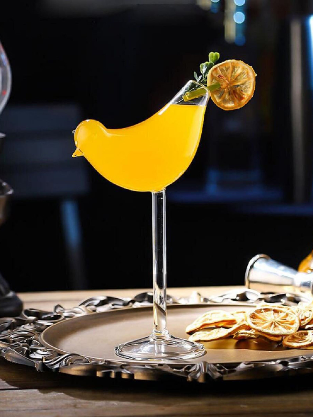Buy MELBIFY Transparent Glass Bird Cocktail Glass 300 Ml - Bar Glass ...