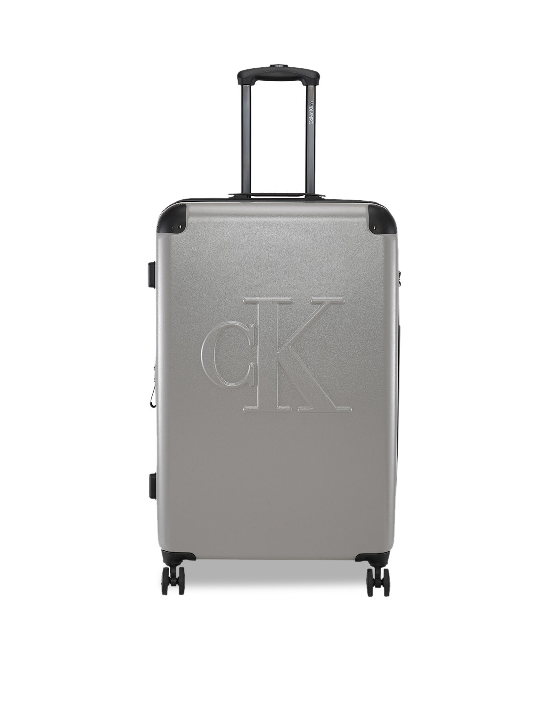 Buy Calvin Klein Lina Heather Grey ABS Hard Sided Large Trolley Bag - Trolley Bag for Unisex ...